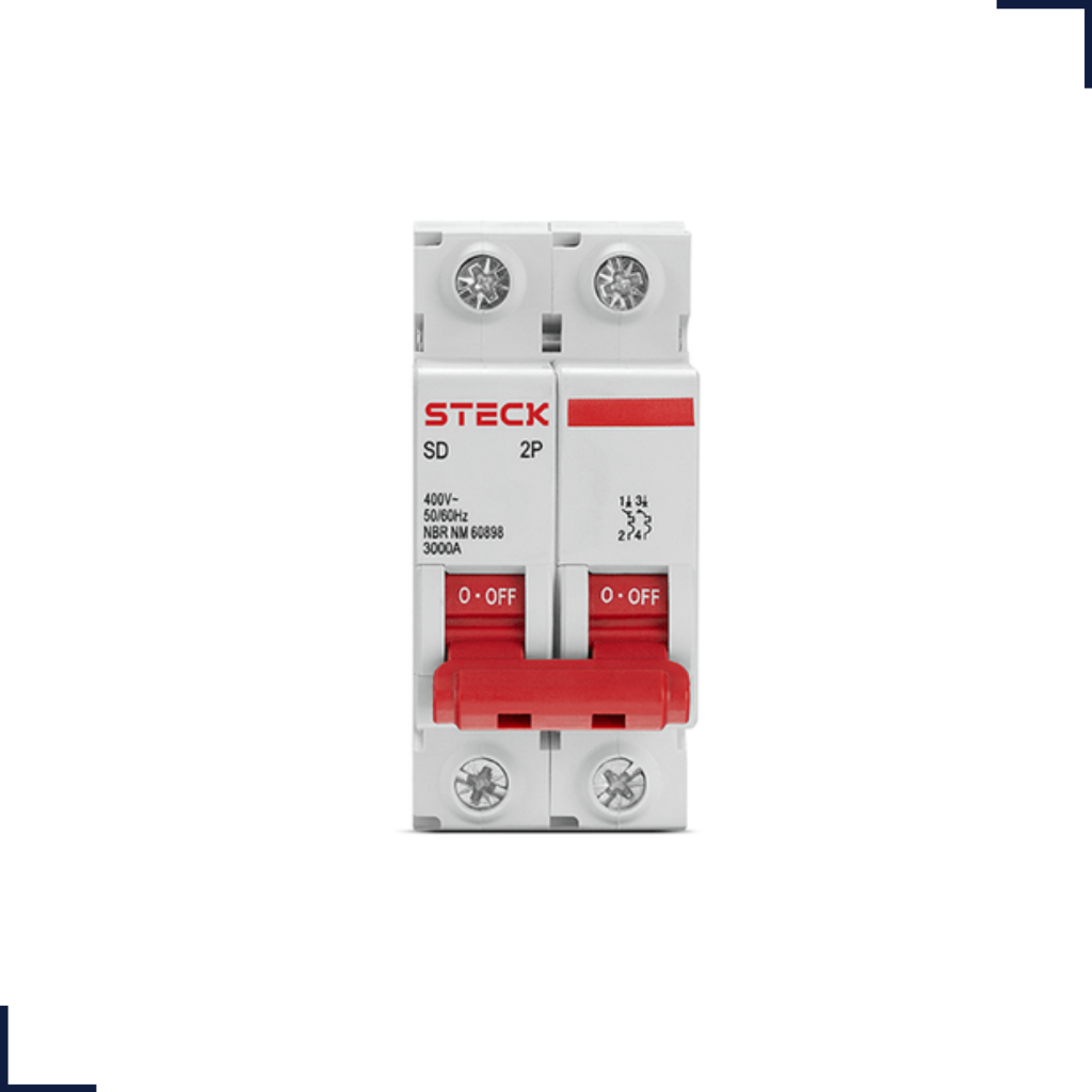 Disjuntor Bipolar 40A 2P CURVA C 3KA Steck SDD62C40 | Shopee Brasil