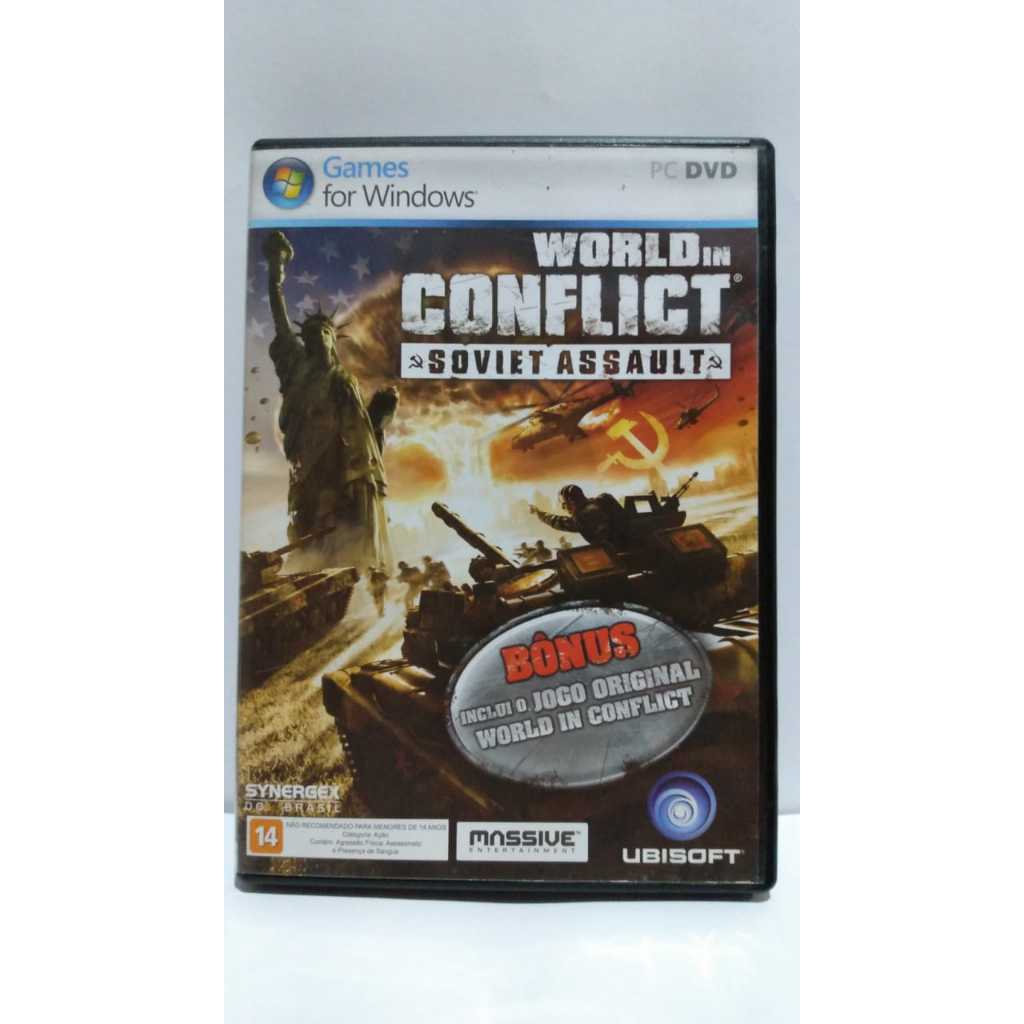 PC DVD de jogo para games windows World in conflict soviet assault jogo ...