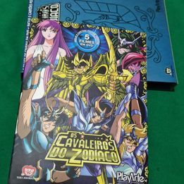 Box DVD Os Cavaleiros do Zodíaco 5 DVDs Filmes de Cinema Saint Seiya | Shopee Brasil