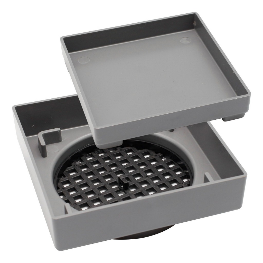 ralo Invisível 10x10cm Oculto Seca Piso Porcelanato Inteligente ...