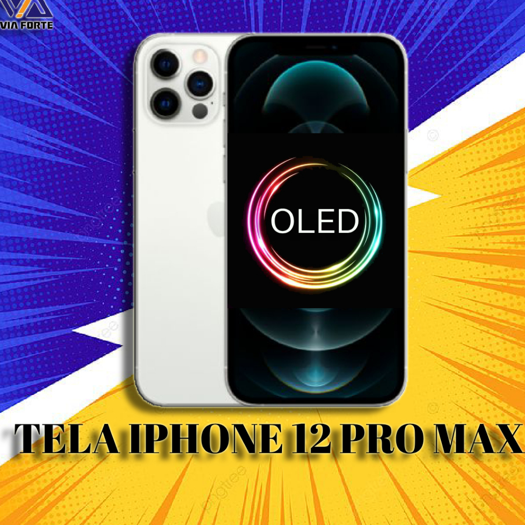 Tela Display iPhone 12 Pro Max OLED Com Nota Pronta Entrega | Shopee Brasil