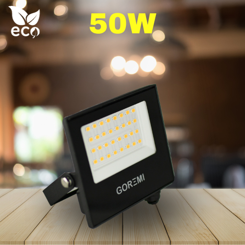 Holofote Refletor Led ECO Pro 50W ou 100W Branco Frio 6500K (Luz Branca) | IP65 | Luz Econômica ...