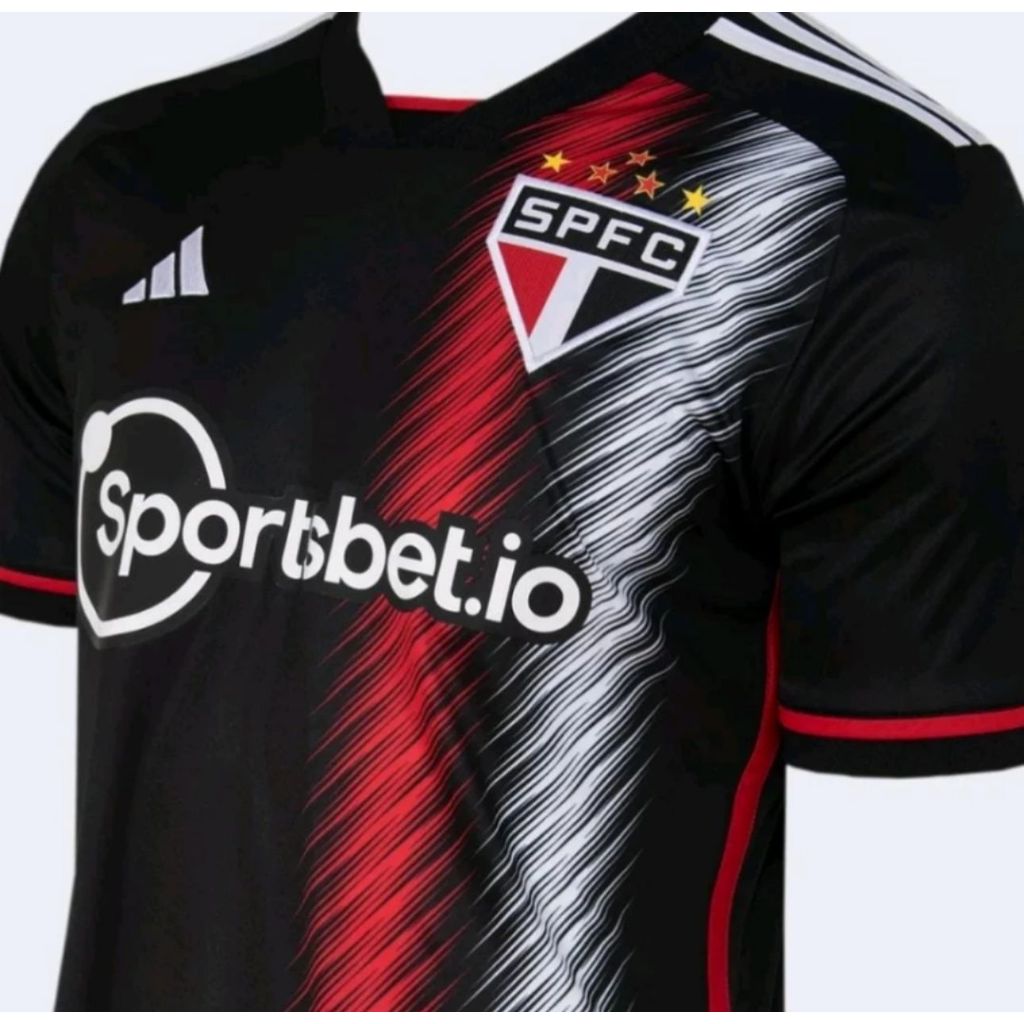Nova Camisa Do São Paulo Preta 3° Camiseta de Time Masculina | Shopee Brasil