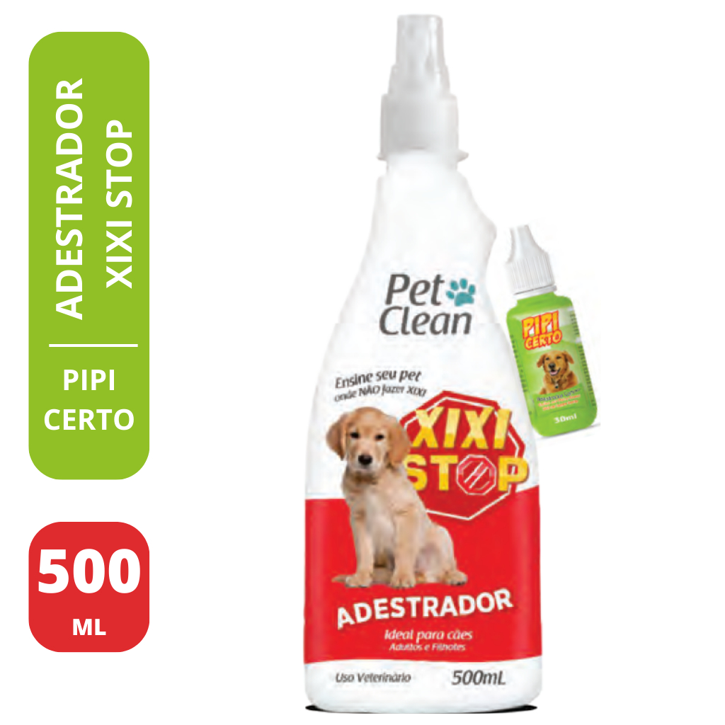 Kit Adestrador Educador de Xixi Stop + Pipi Certo Pet Clean 500 mL para ...