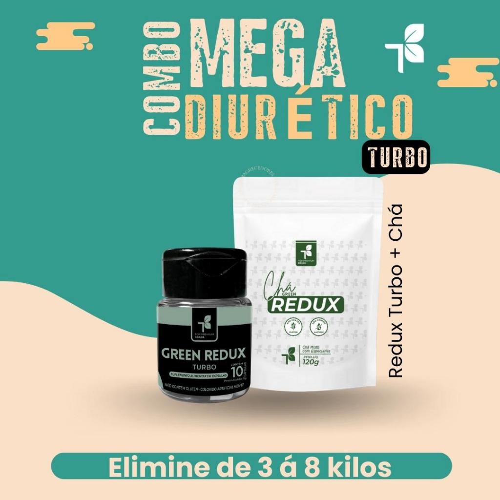 Combo Green Redux Turbo + Chá Redux Diurético 30 dias | Shopee Brasil