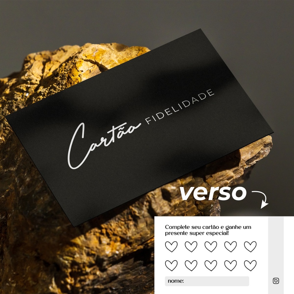 Cartão fidelidade para clientes vip fiel preto | Shopee Brasil