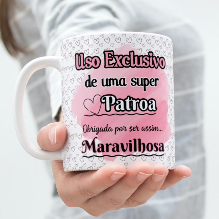 Caneca Porcelana Patroa Maravilhosa - Est. 5151 Chefe ZLprint | Shopee ...