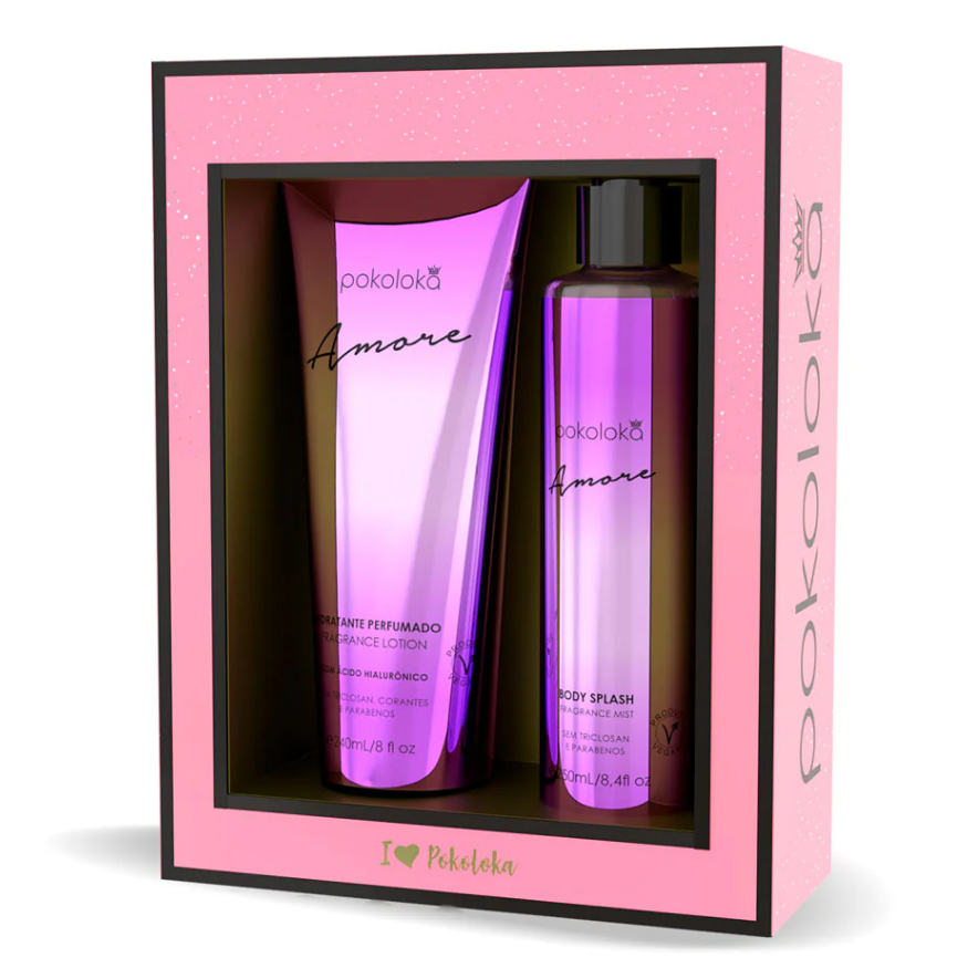 Kit Pokoloka Amore Creme Hidratante 240ml + Desodorante Corporal Body ...