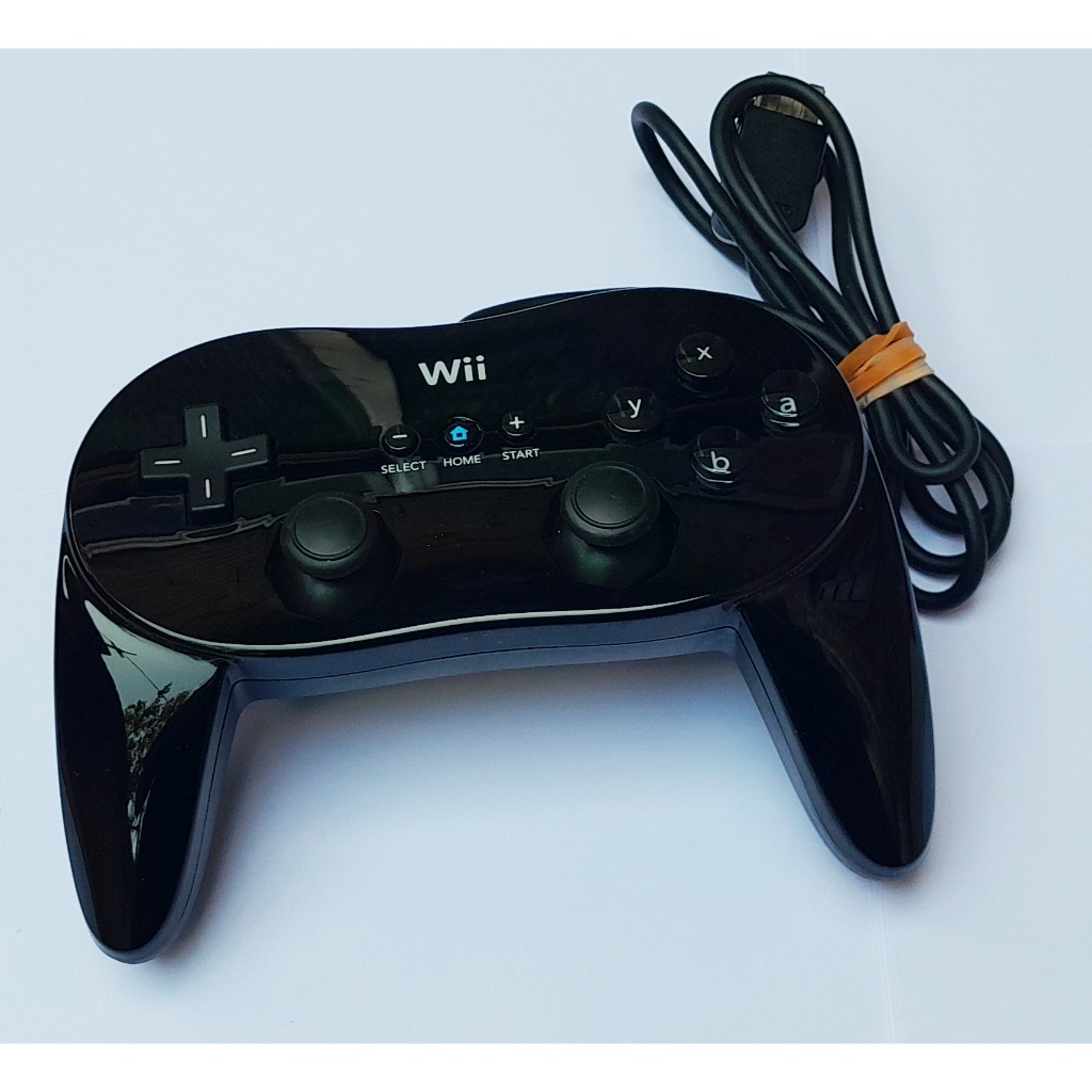 Controle Classic Pro Original Black - Nintendo Wii | Shopee Brasil