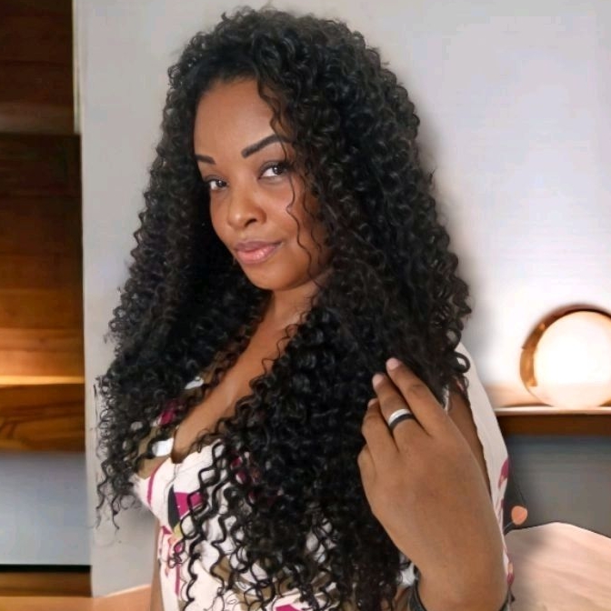 Peruca Cacheada Bio Fibra Lace Wig Thalia Bio Fibra peruca. | Shopee Brasil