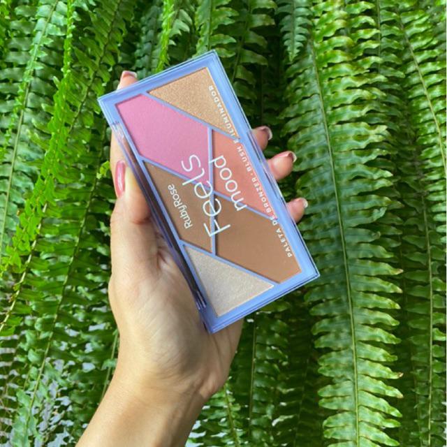 Ruby Rose Paleta De Bronzer Blush e Iluminador Feel Mood Hb7528 | Shopee Brasil