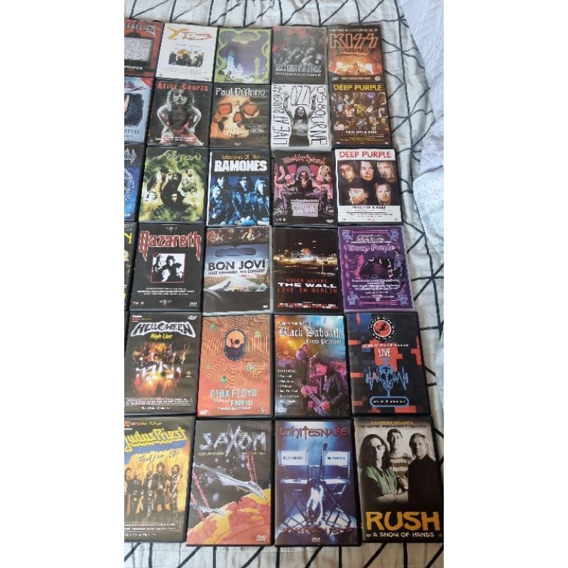 DVDs - 42 DVDs de Rock (originais) | Shopee Brasil