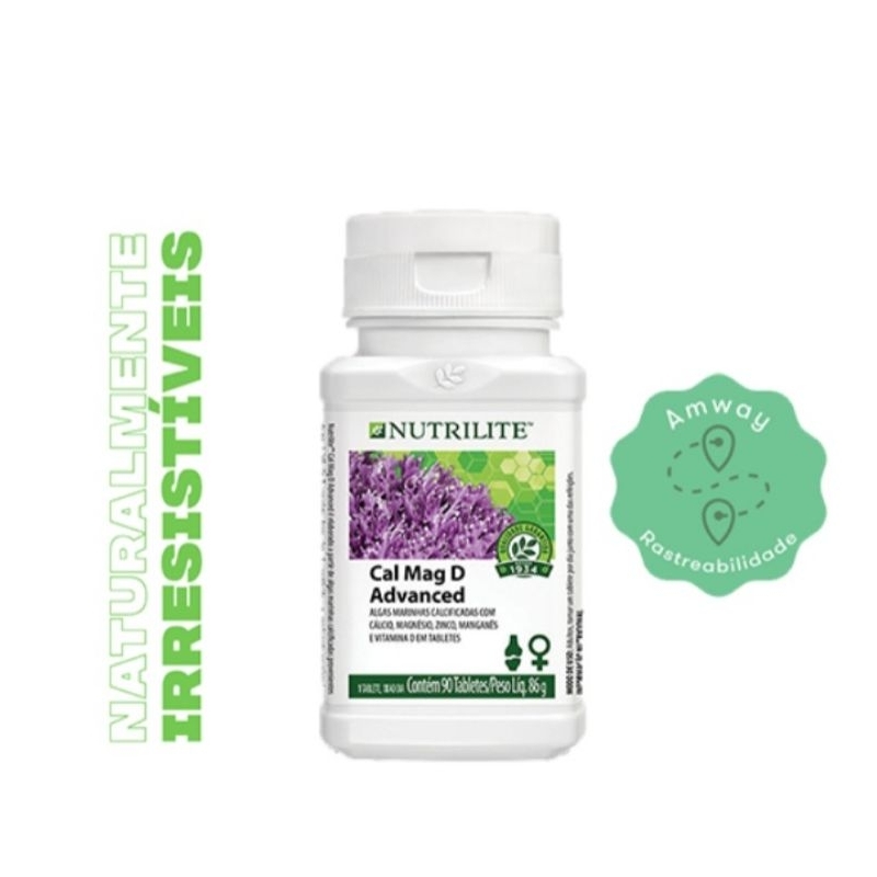 Cal Mag D Advanced Nutrilite 90 tabletes DENTES E OSSOS MAIS FORTES ...