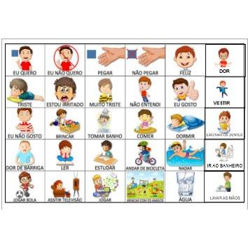 PEC TEA AUTISMO 30 PLAQUINHAS PARA CRIANÇAS NÃO VERBAIS | Shopee Brasil
