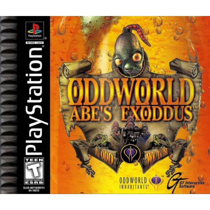 Ps1 Box Oddworld Abes Exodus (2 CDS) POR 19.99 | Shopee Brasil