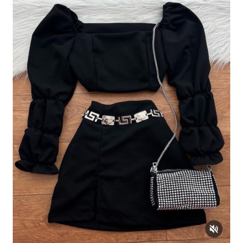 conjunto luxo em malha escuba Premium, todo forrado | Shopee Brasil