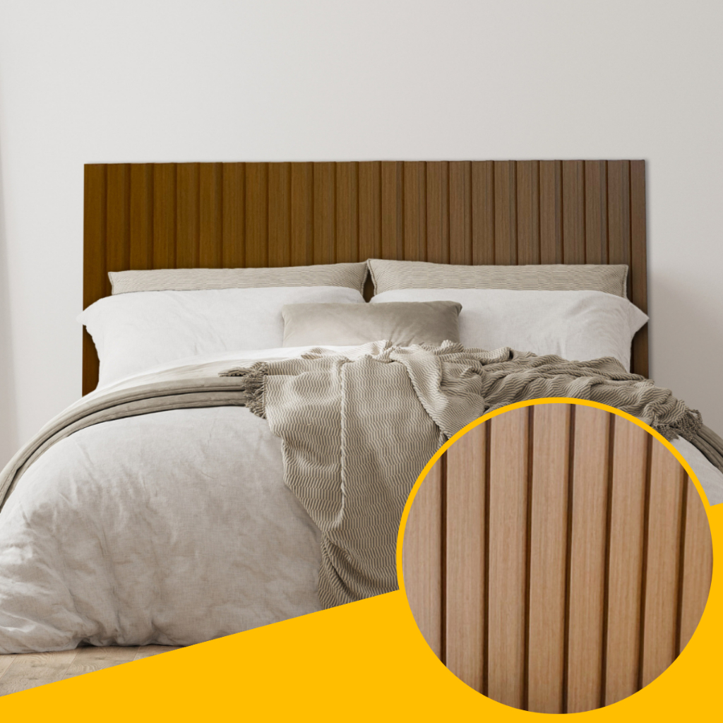 Cabeceira Painel Ripado Mdf 140cm Modelo Cama Box Casal | Shopee Brasil