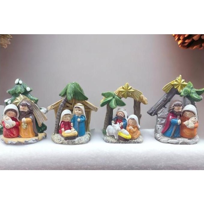 Mini Presépio Infantil 8cm 4 modelos | Shopee Brasil