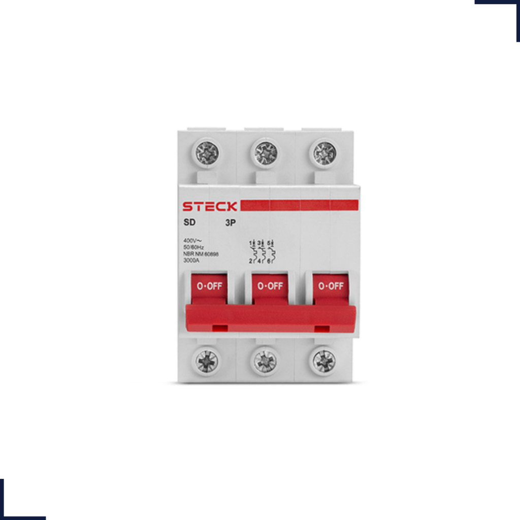 Disjuntor Tripolar 32A 3P CURVA C 3KA Steck SDD63C32 | Shopee Brasil