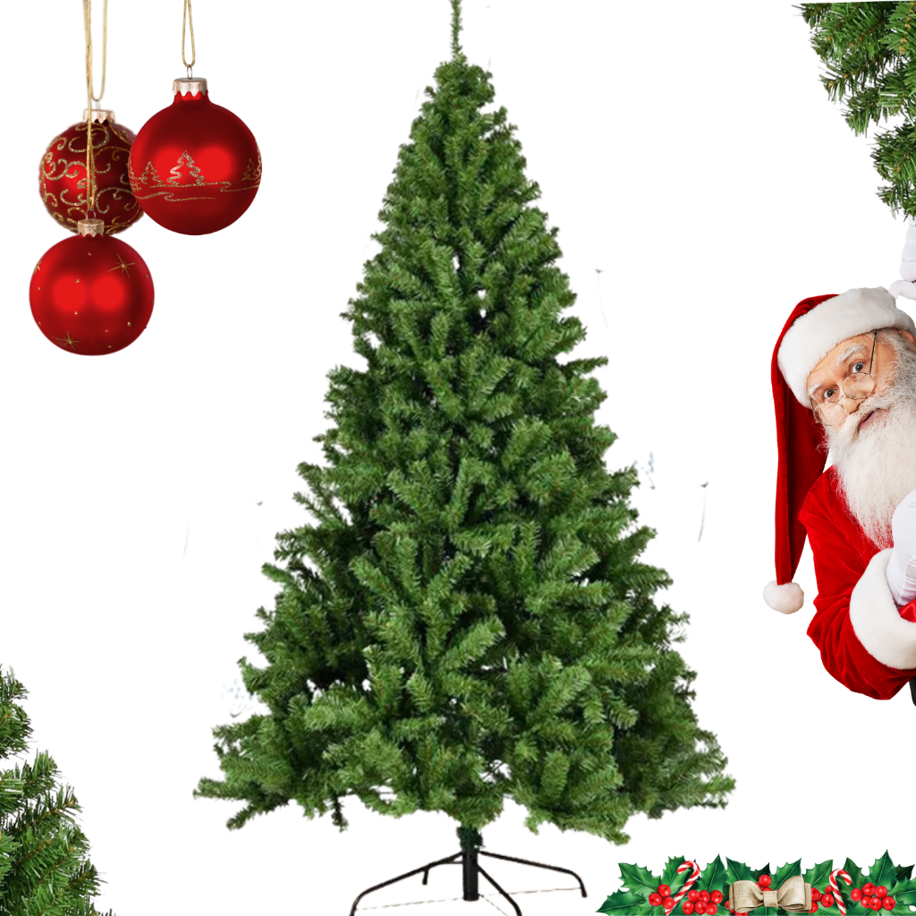 Árvore Pinheiro Natal Tradicional Verde Cheio Grande Premium Linha luxo ...