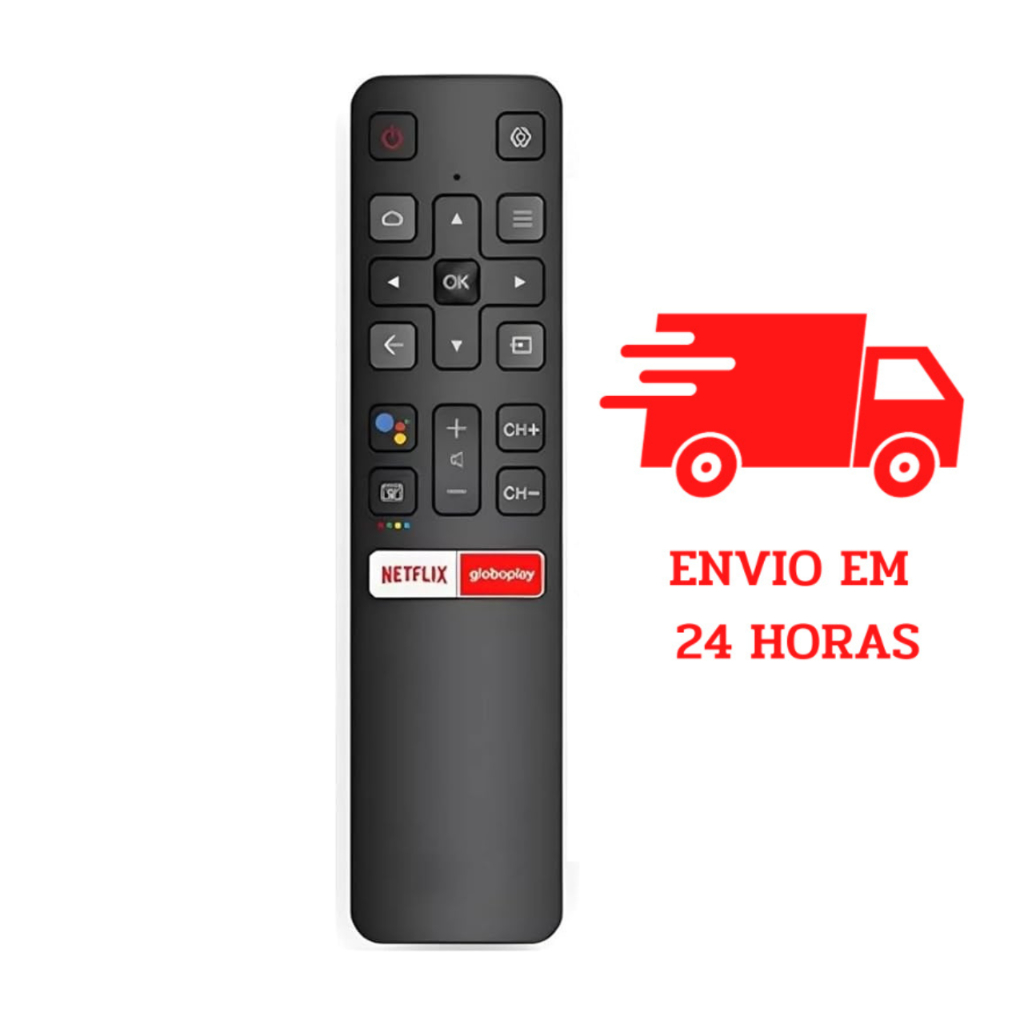Controle Remoto TCL Tv Com Comando De Voz | Shopee Brasil