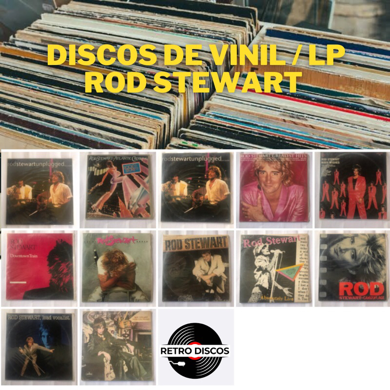 Discos de Vinil / LP - Rod Stewart : Unplugged - Atlantic Crossing ...