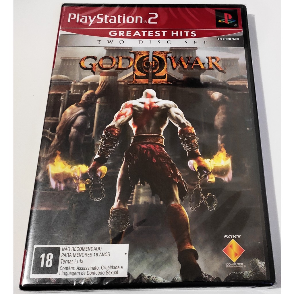 God of War 2 PS2 Original Novo Lacrado Playstation Jogo - Faz a Boa!
