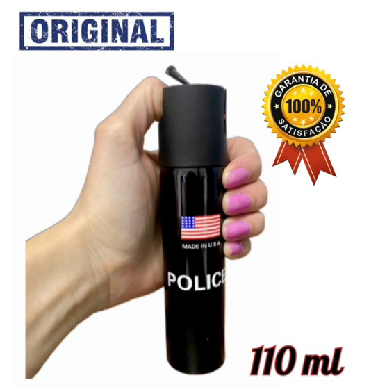 spray de gas lacrimogeneo police importado EUA (pimenta) 110ml | Shopee ...