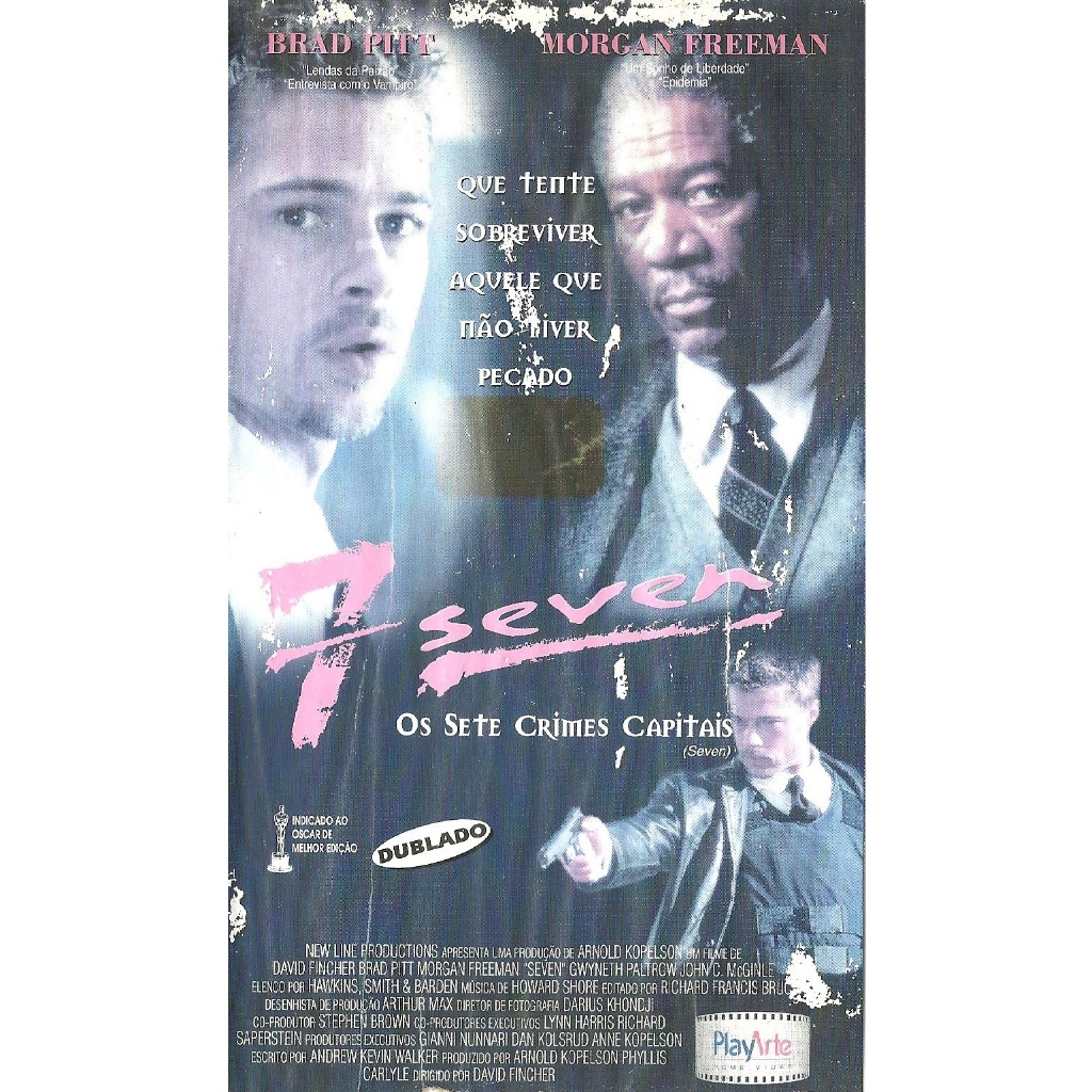 VHS Original: Seven - Os Sete Crimes Capitais (Morgan Freeman, Gwyneth ...