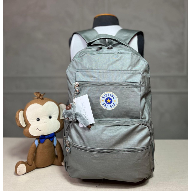 mochila escolar metalizada Kipling | Shopee Brasil