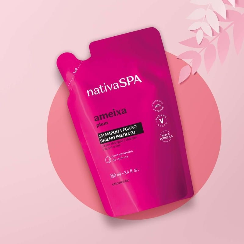 Refil Shampoo para Cabelos Luminosos Nativa SPA Ameixa 250ml | Shopee ...