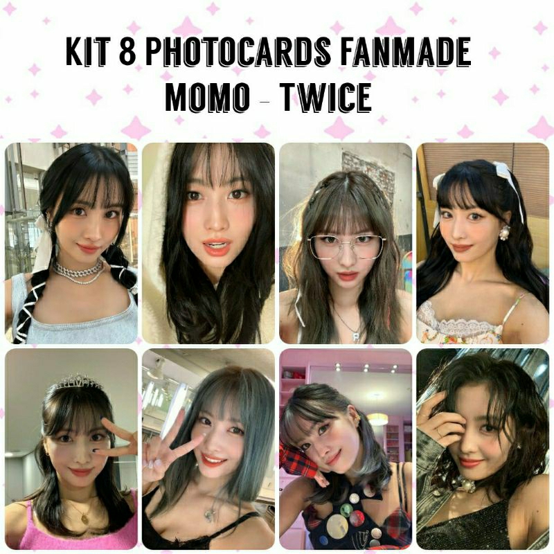 Kit 8 Photocards | Momo - Twice | Produto Fanmade | Shopee Brasil