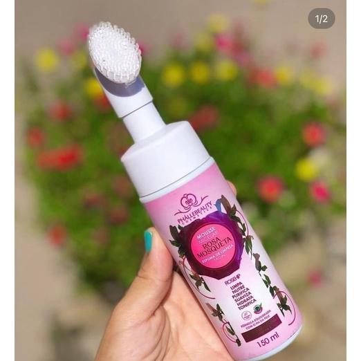 Mousse micelar rosa mosqueta PHALLEBEAUTY | Shopee Brasil