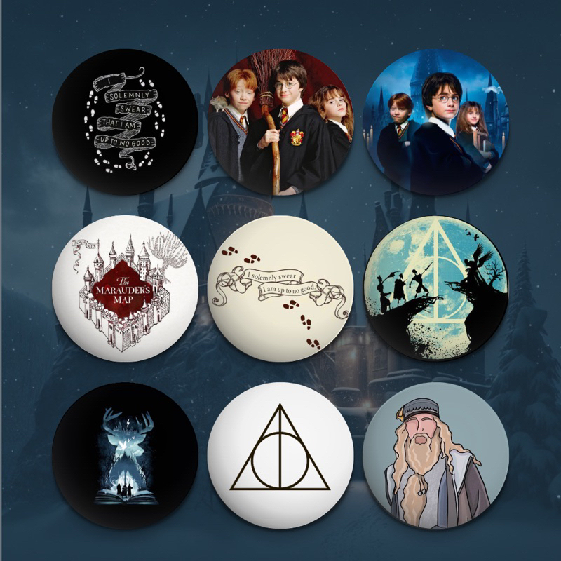 Bottons Harry Potter - Broche Alfinete | Shopee Brasil