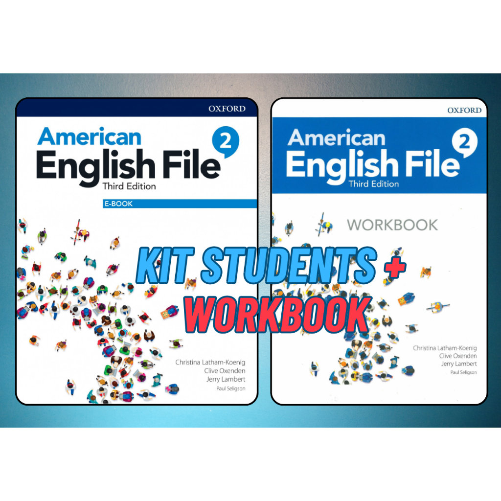 American English File Level 2 third edition student book + Workbook | Shopee Brasil
