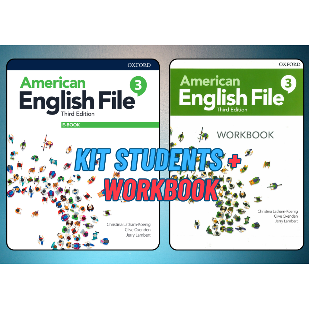 American English File Level 3 third edition Student book + Workbook | Shopee Brasil