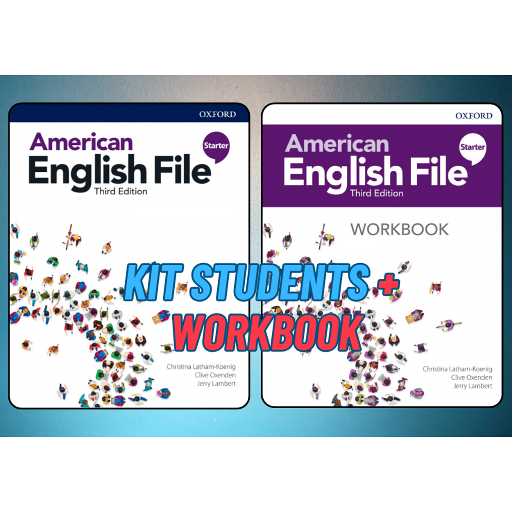 American English File Level Starter Third Edition Student book + Workbook | Shopee Brasil