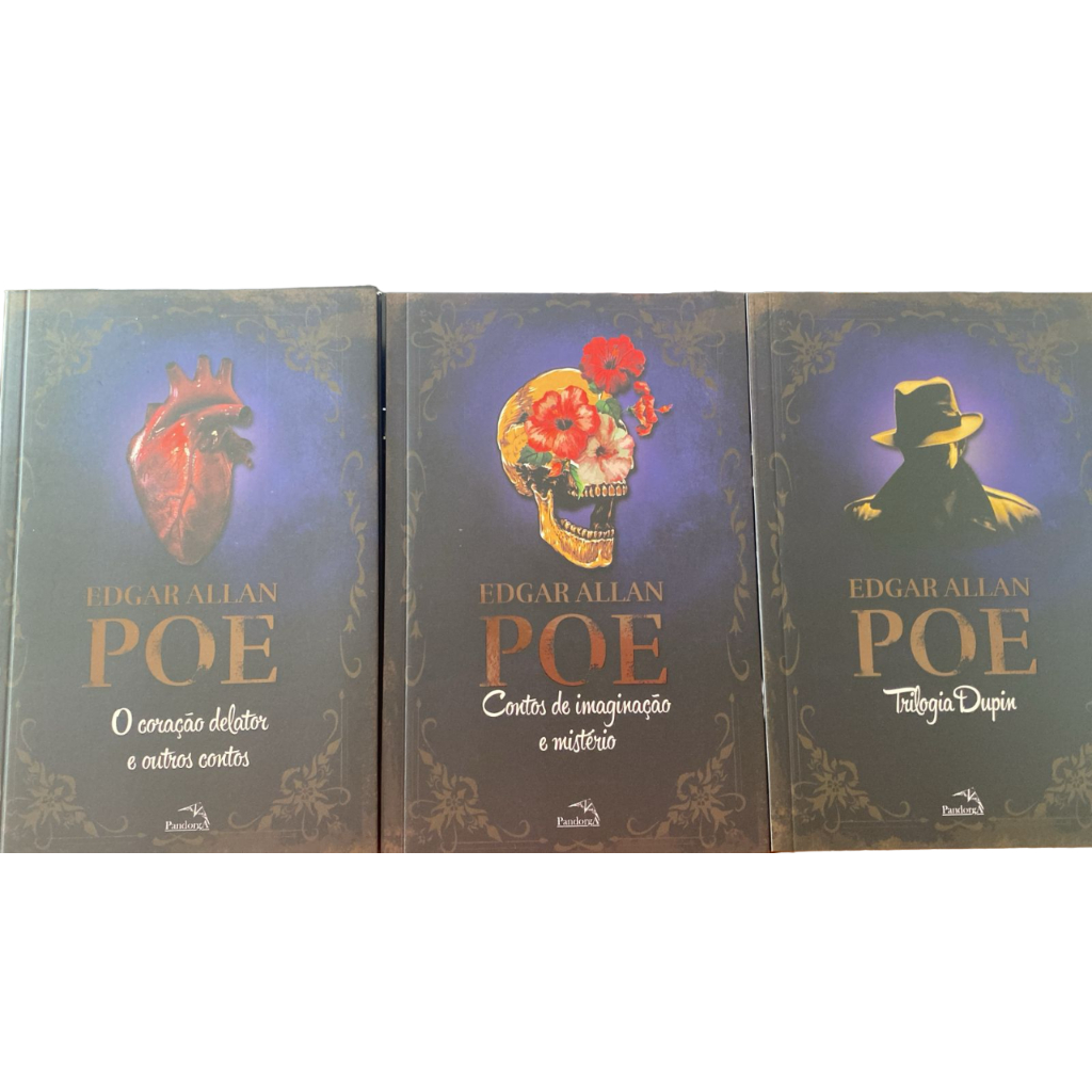 Box Obras de Edgar Allan Poe - Edgar Allan Poe 3 Livros com marcadores ...