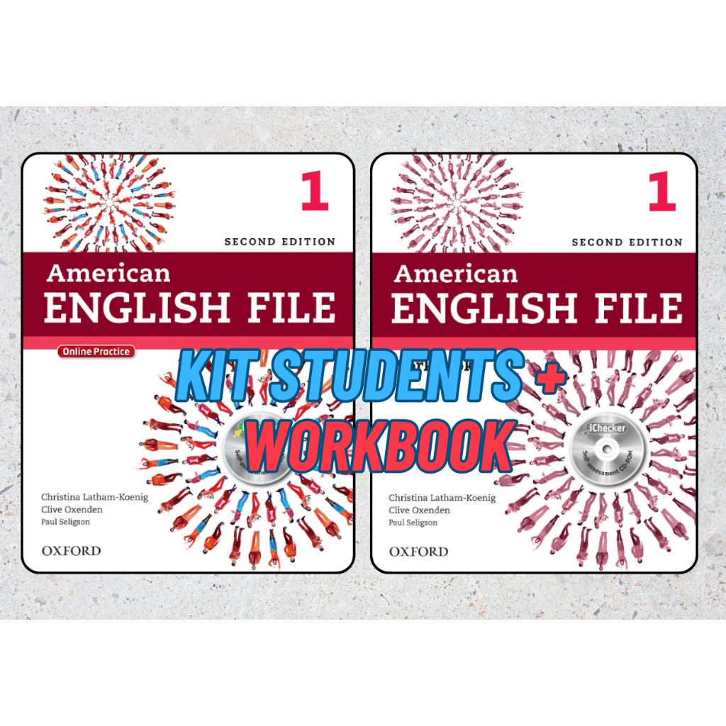 American English File Second Edition Level 1 Student Book e Work Book | Shopee Brasil