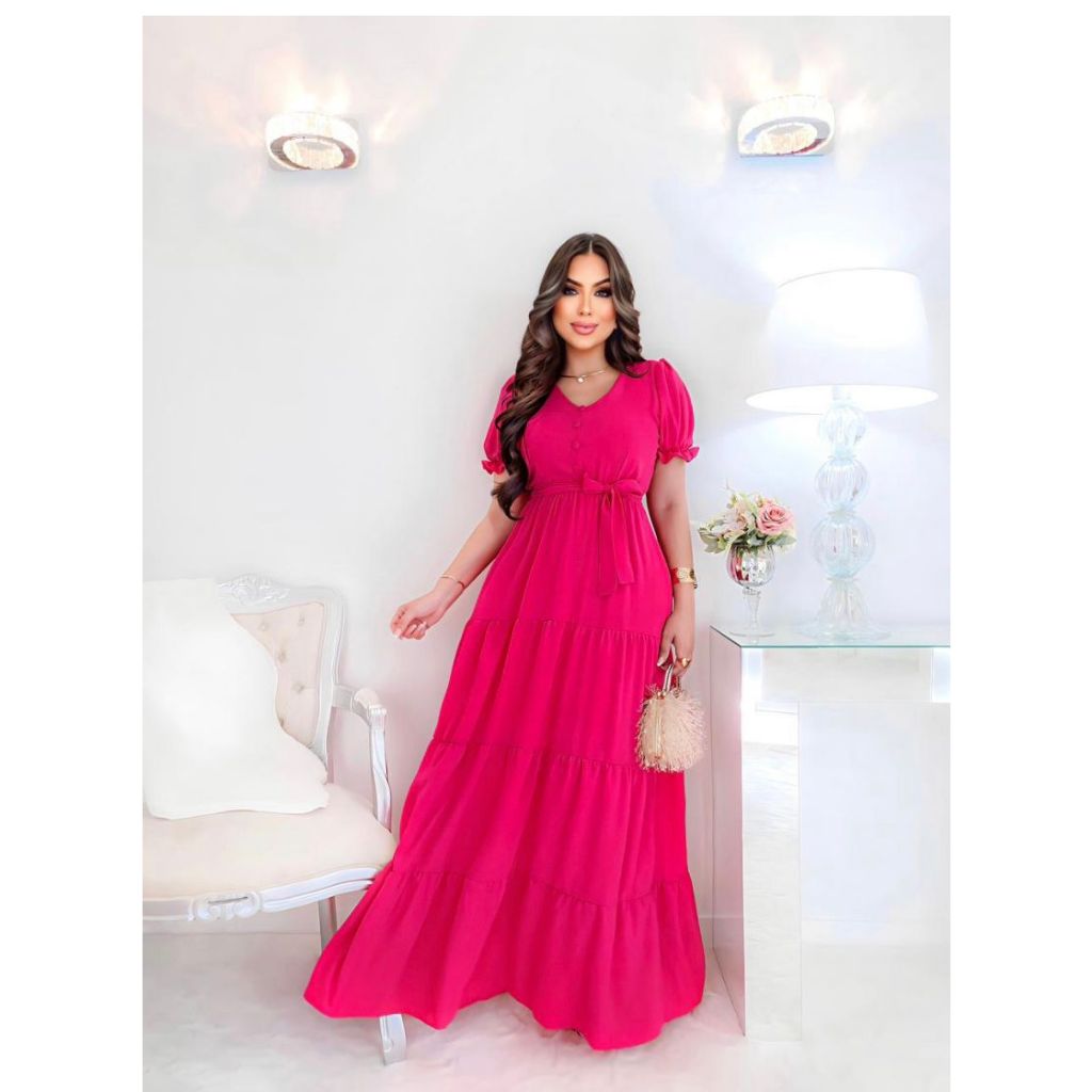 Vestido lonho cedinha | Shopee Brasil