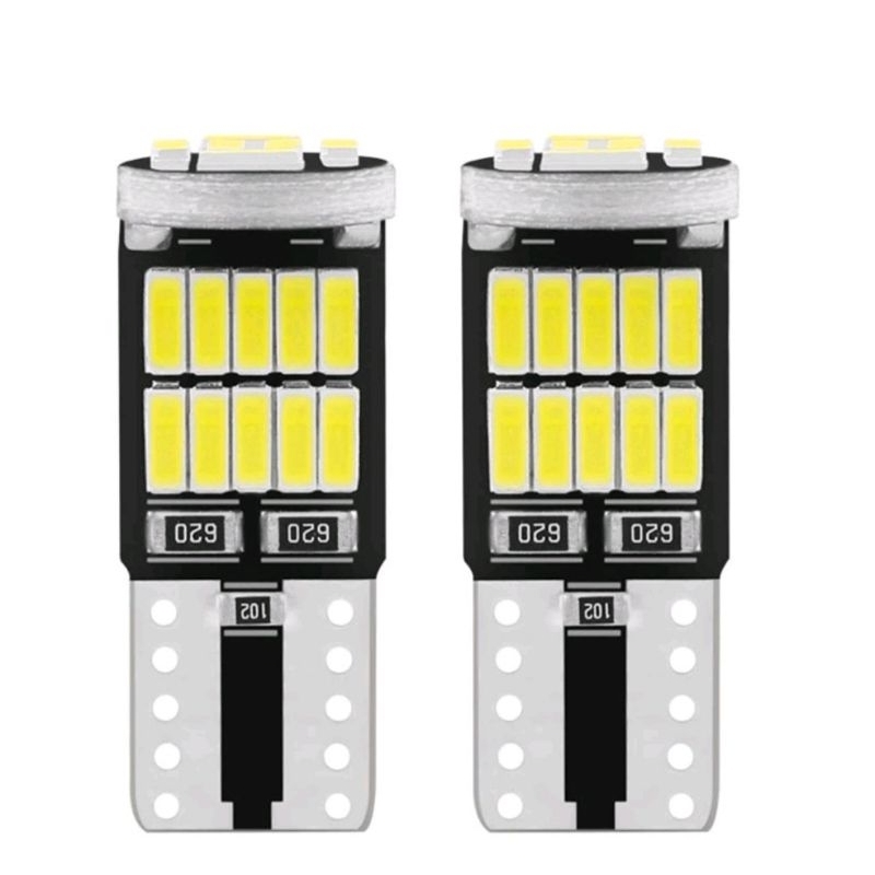 kit par lâmpada Led t10 cambus super branca smd 6000k 12v 5w | Shopee Brasil
