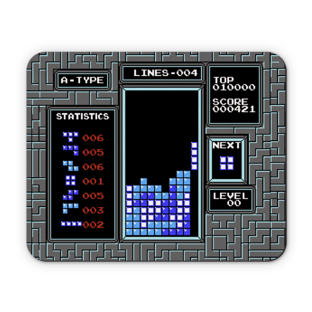 Mousepad Estampado Tetris NES 21x17cm Neoprene | Shopee Brasil