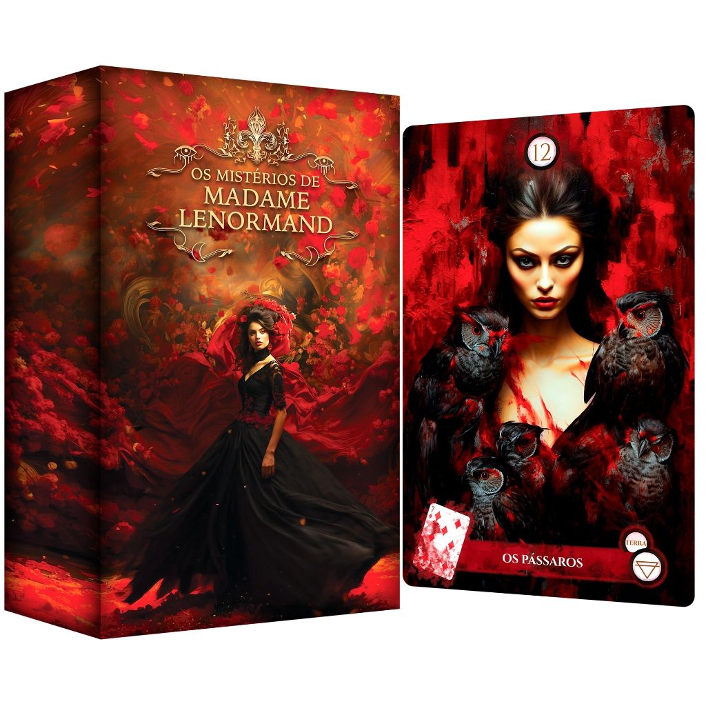 Tarot Baralho Cigano Lenormand Plastificado 36 Cartas Com Manual Tarô Deck Oráculo Shopee Brasil