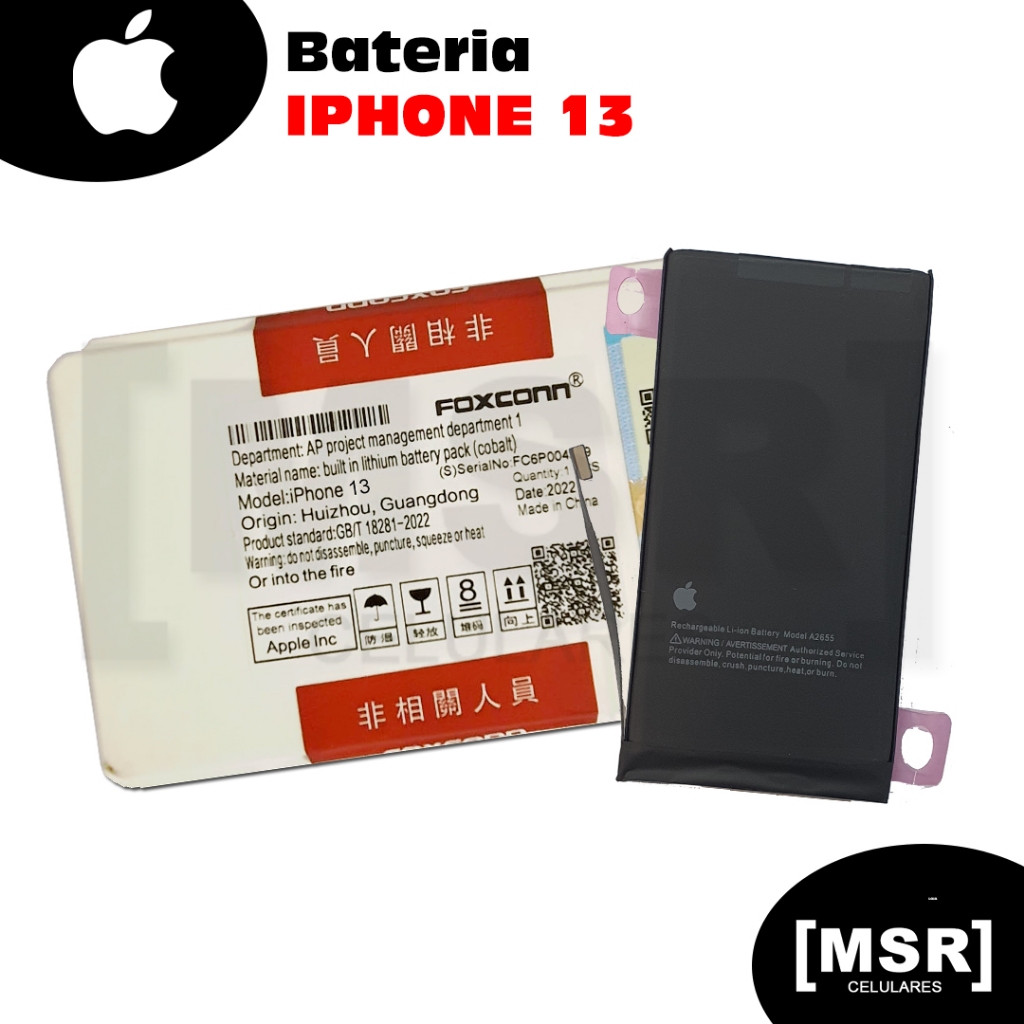 Bateria ORIGINAL celular APPLE modelo IPHONE 13 (Foxconn) | Shopee Brasil