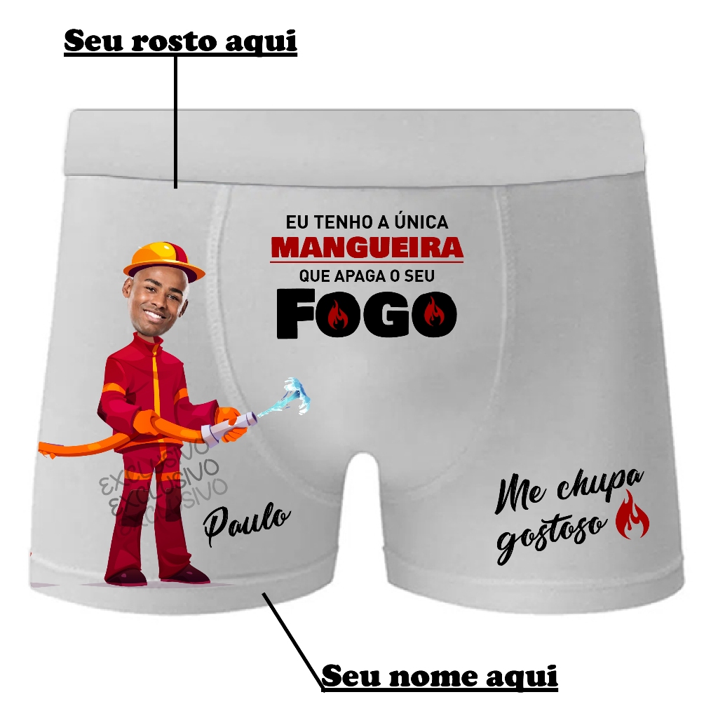 Cueca Gay Namorado Personalizada Com Foto Shopee Brasil