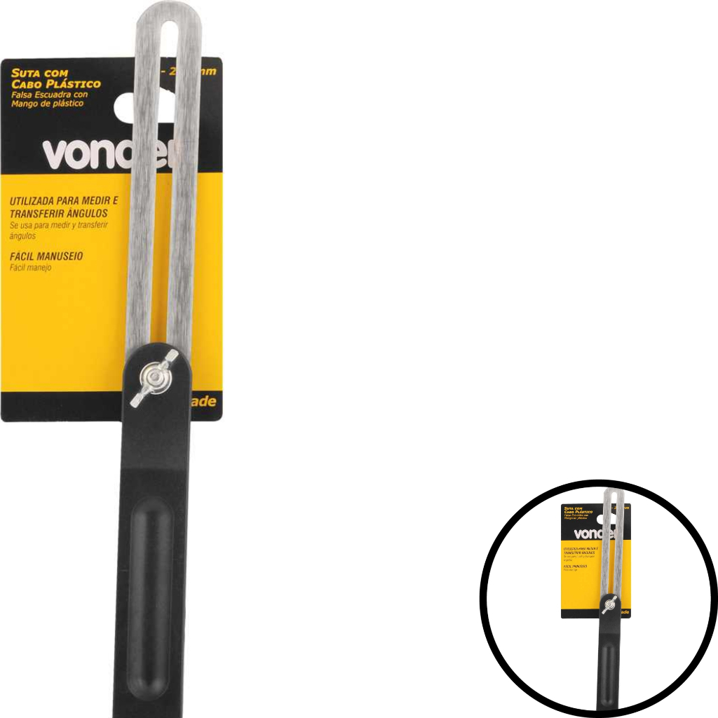 Suta com Cabo Plástico 10" Vonder | Shopee Brasil