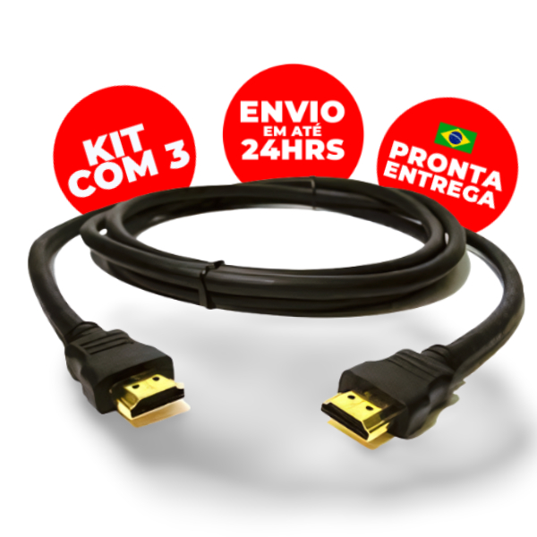 Cabo Hdmi 4k Ultra Hd 1,5m Metros Alta Resolução Computador Vídeo Game ...