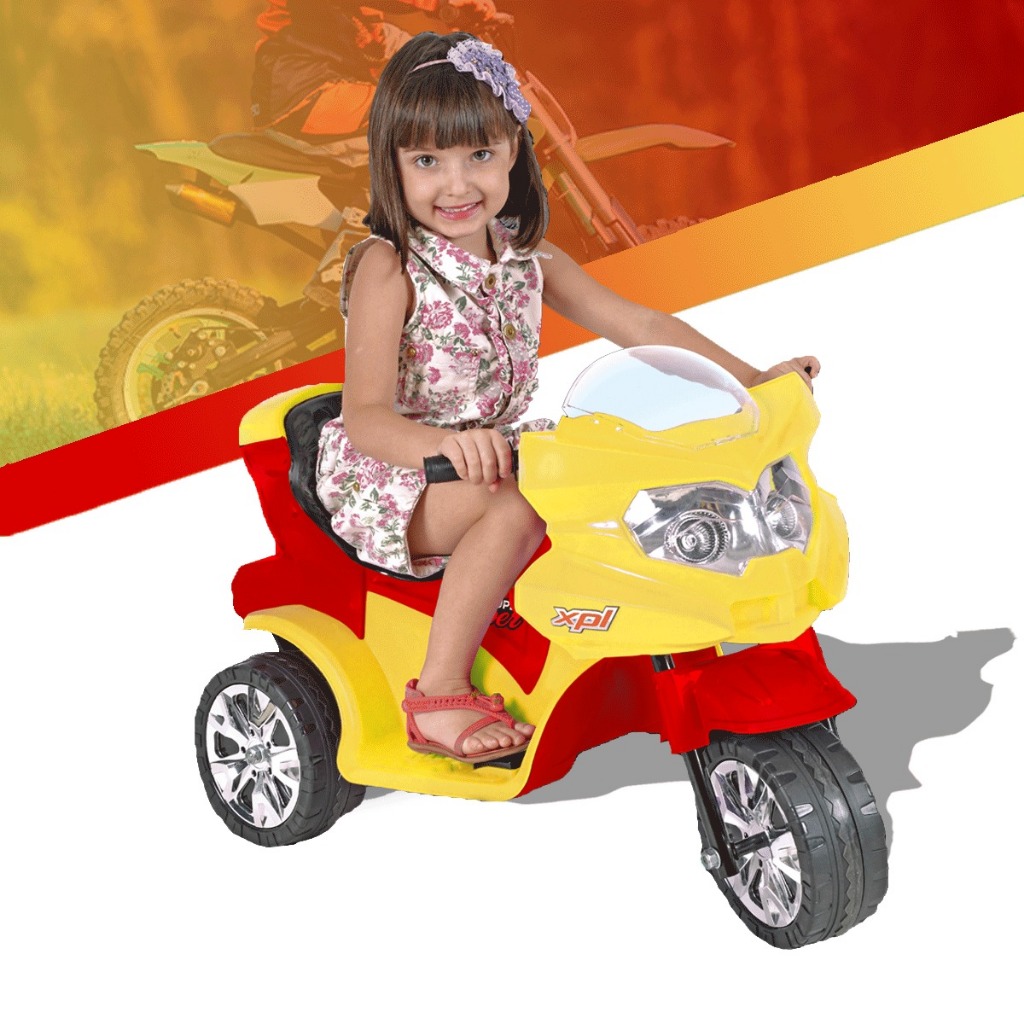 Motocicleta de Passeio Motinha Brinquedo Eletrica Triciclo Viper Motoca ...
