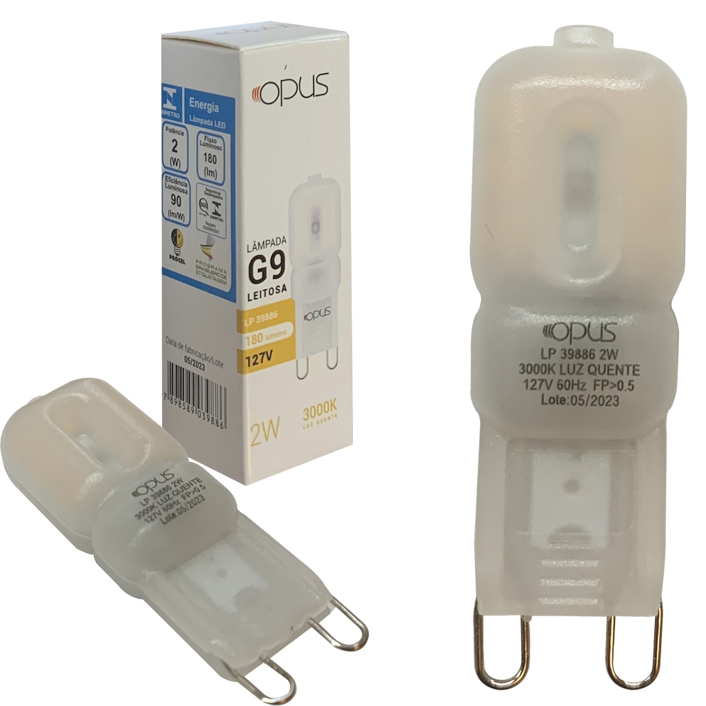 Lâmpada led G9 Halopim 2w Capsulada 110v 220v Opus Bipino | Shopee Brasil
