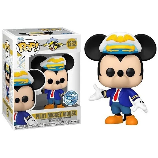 Funko Pop Disney Pilot Mickey Mouse 1232 | Shopee Brasil
